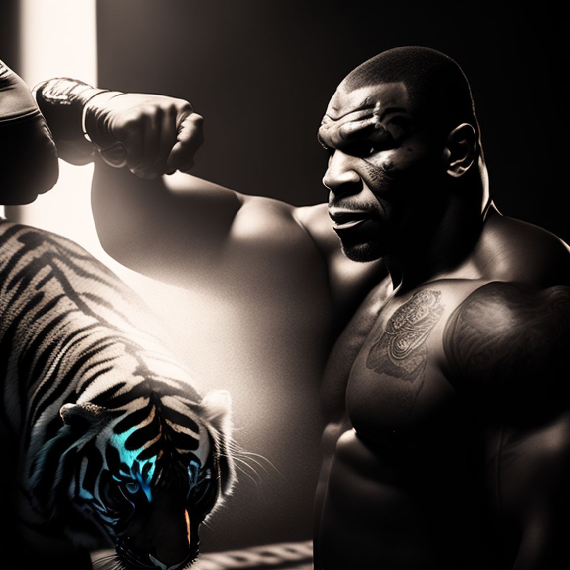Mike Tyson Tiger Wallpapers - Top Free Mike Tyson Tiger Backgrounds - WallpaperAccess