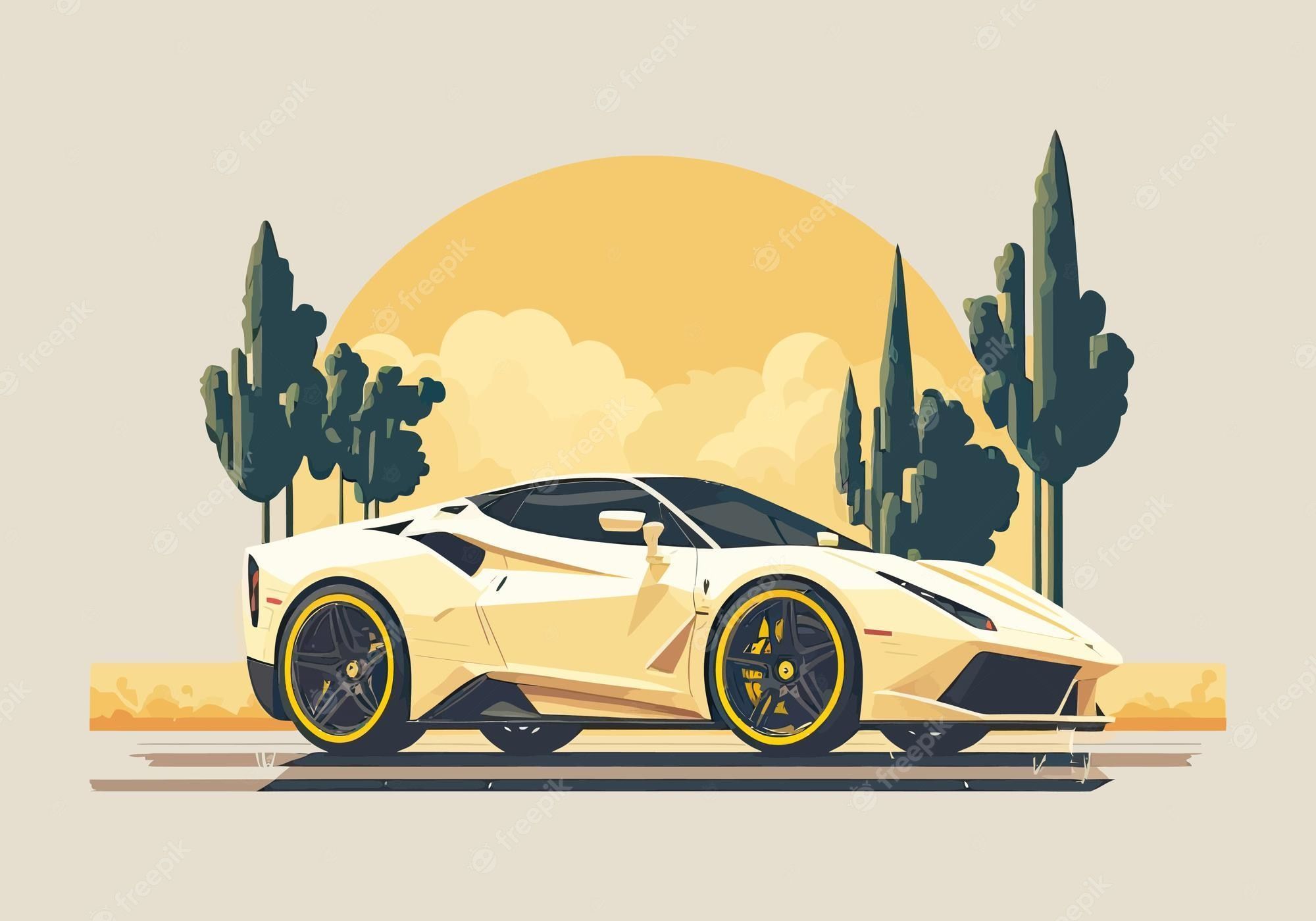 Car Illustration Wallpapers - Top Free Car Illustration Backgrounds ...