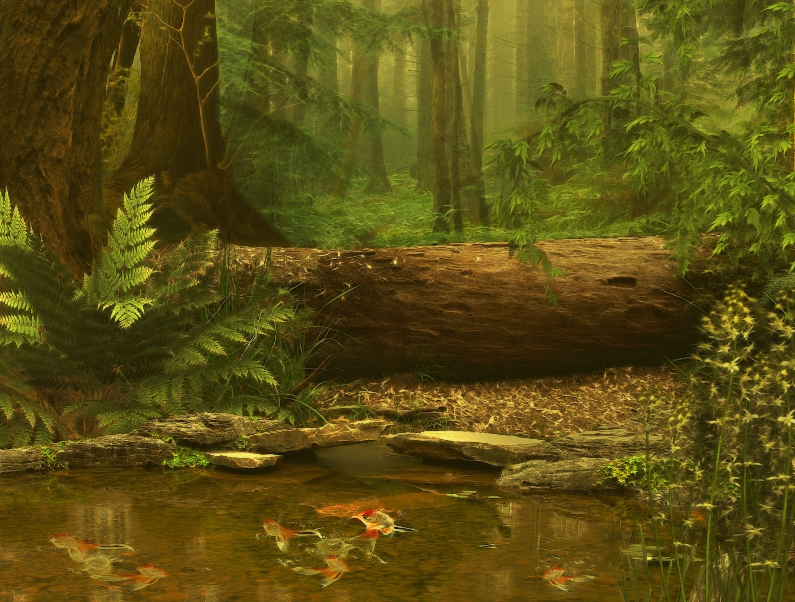 3D Forest Wallpapers - Top Free 3D Forest Backgrounds - WallpaperAccess