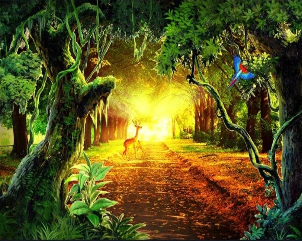 3D Forest Wallpapers - Top Free 3D Forest Backgrounds - WallpaperAccess