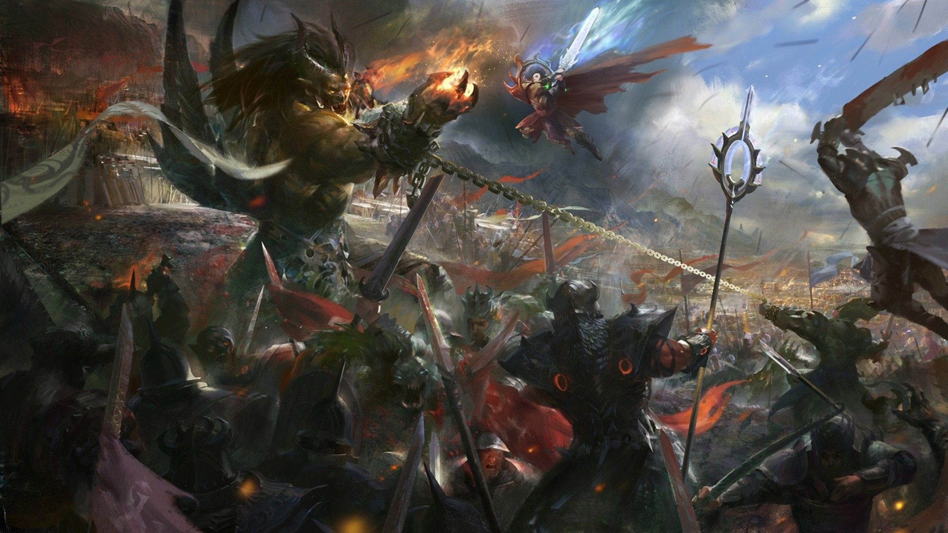 Fantasy Battle Wallpapers - Top Free Fantasy Battle Backgrounds ...