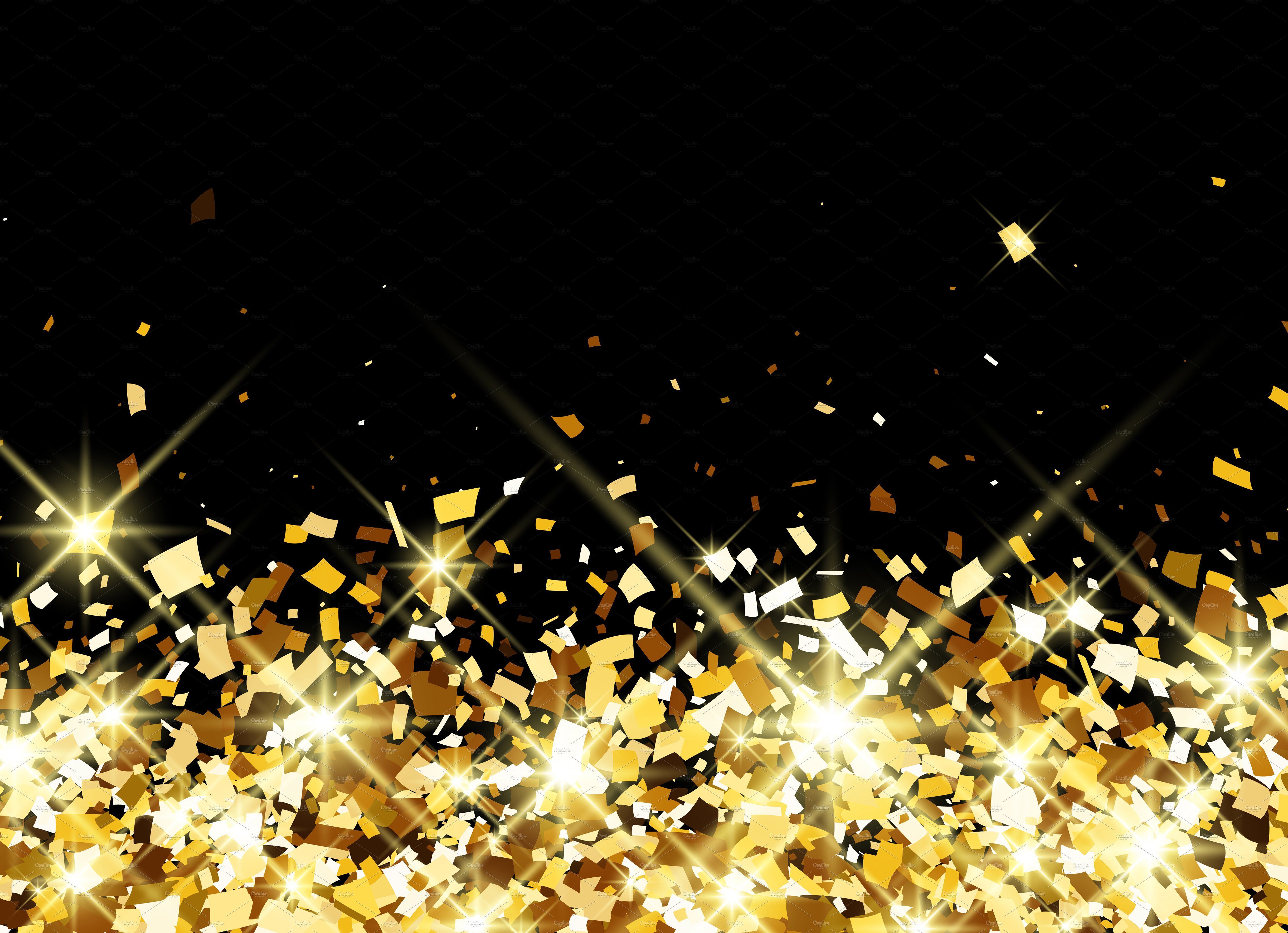 Gold Confetti Wallpapers - Top Free Gold Confetti Backgrounds ...