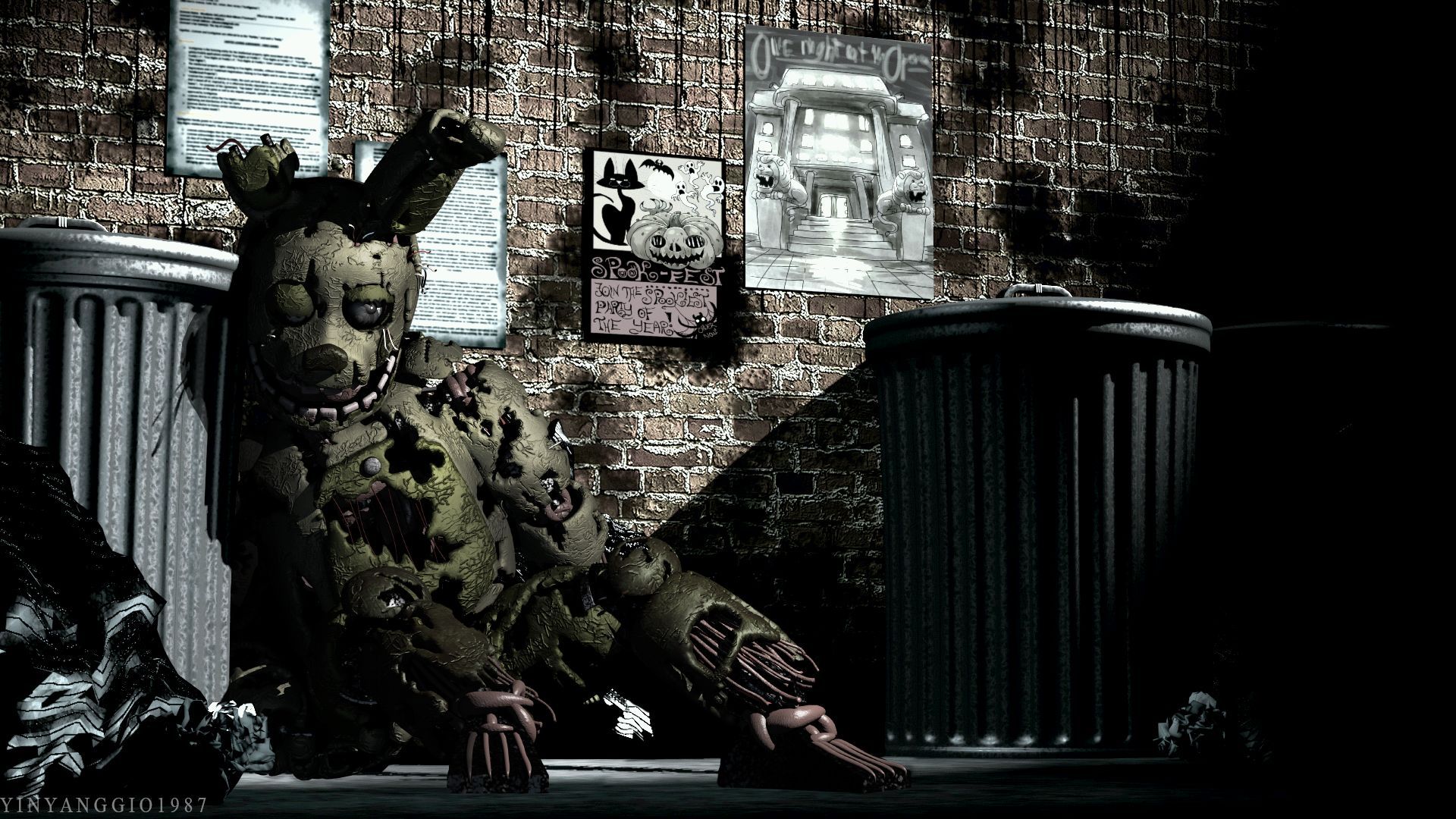 Fnaf Springtrap Wallpapers - Top Free Fnaf Springtrap Backgrounds ...