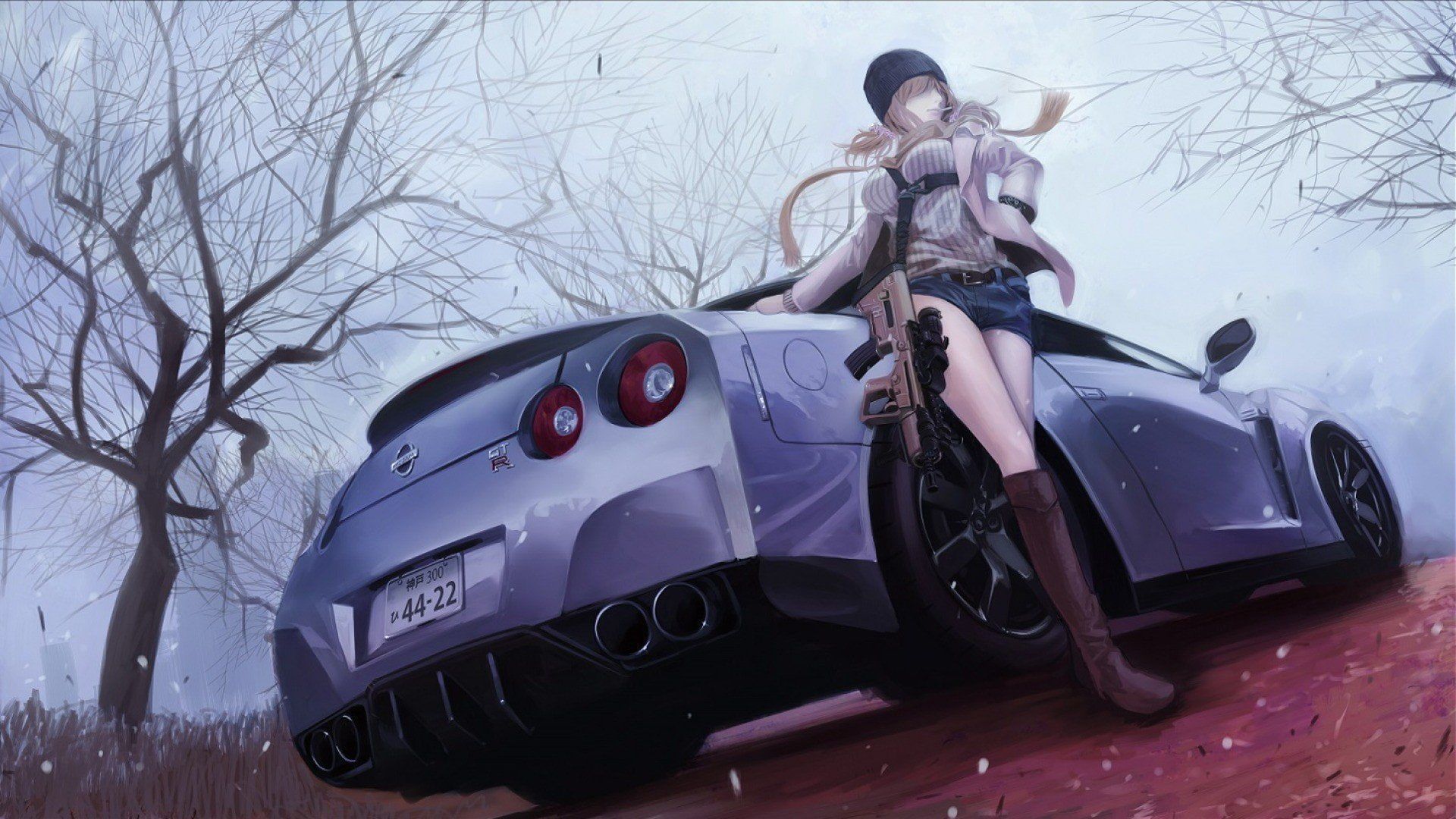 Anime Girl With Car Wallpapers - Top Free Anime Girl With Car ...