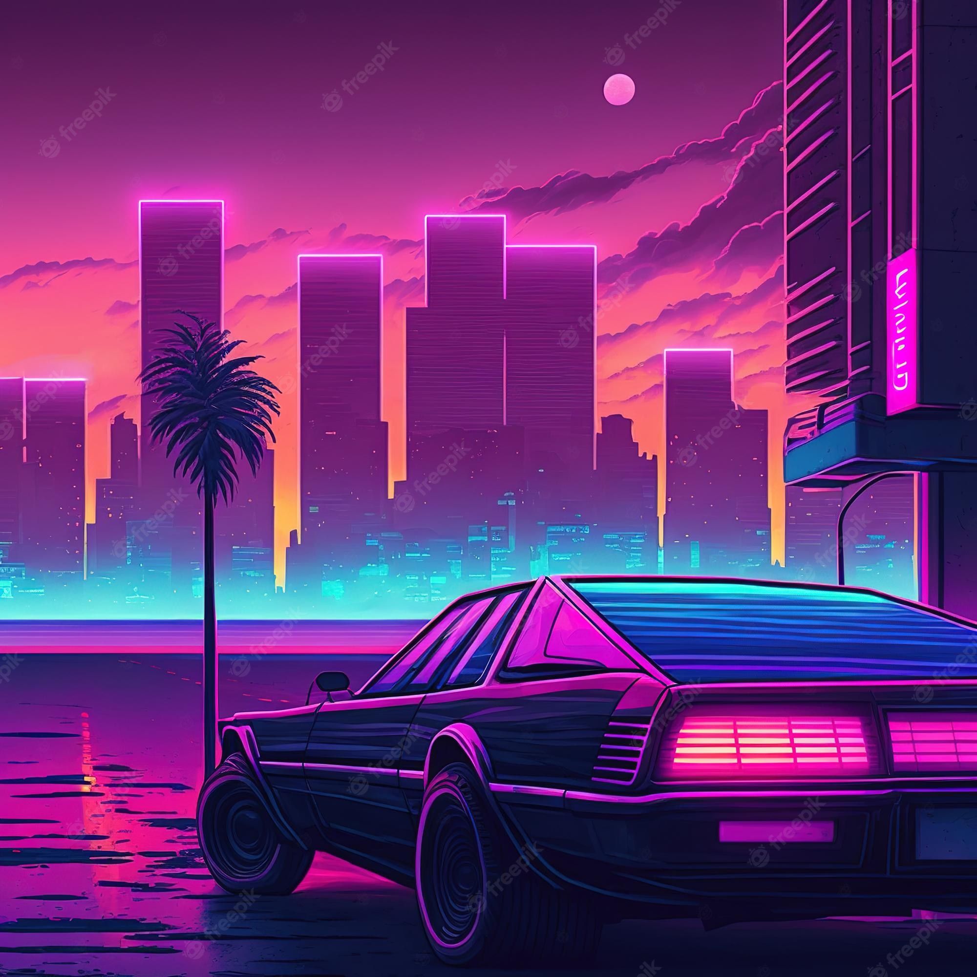 Synthwave Car Wallpapers - Top Free Synthwave Car Backgrounds - WallpaperAccess