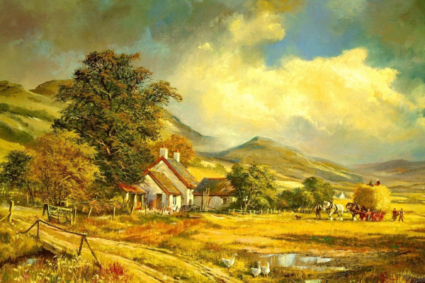 Landscape Painting Wallpapers - Top Free Landscape Painting Backgrounds ...